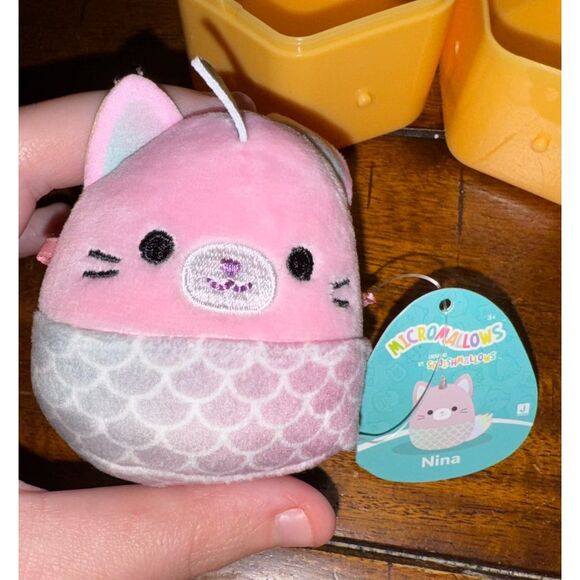 Squishmallows | Toys | Nwt Nina Mermaid Cat Micromallow Squishmallow 25 ...